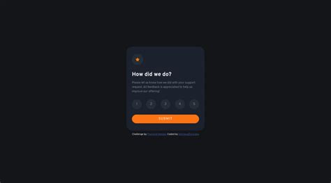 frontend mentor interactive rating component using html css and javascript coding challenge