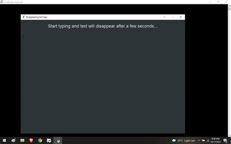 python program to basic dis text using python tkinter kashipara