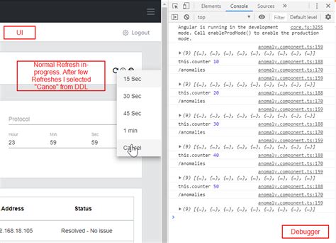 Typescript Stopping Refresh Functionality Using ClearInterval In