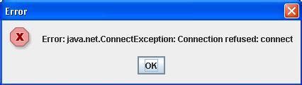 Error Java Net ConnectException Connection Refused Connect Techyv