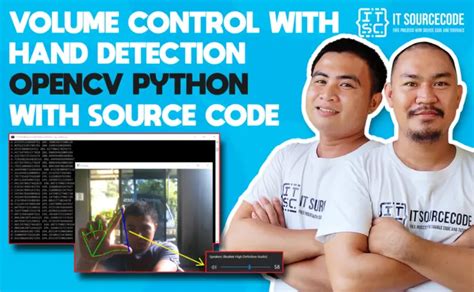 volume control with hand detection opencv python with source code