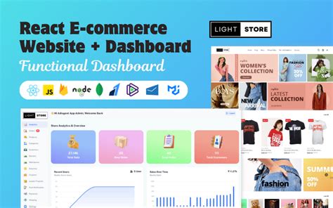 Light Store Reactjs And Nextjs Ecommerce Website With Fully