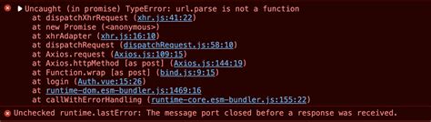 V0 27 0 Uncaught In Promise TypeError Parse Is Not A Function