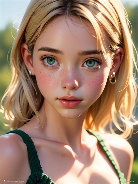 Very Cute Girl European Girlhyper Realist