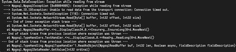 NpgsqlException Exception While Reading From Stream Issue 2711