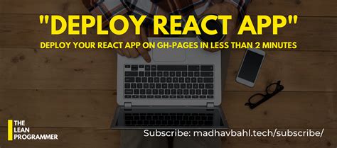 How To Deploy Your React App On Github Pages In 2 Minutes By Madhav Bahl Theleanprogrammer