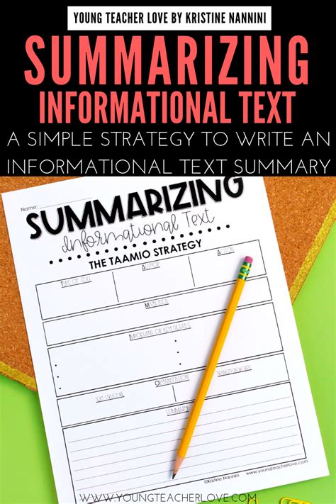 Summarizing Informational Text Artofit