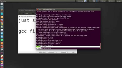 how to compile c in linux youtube