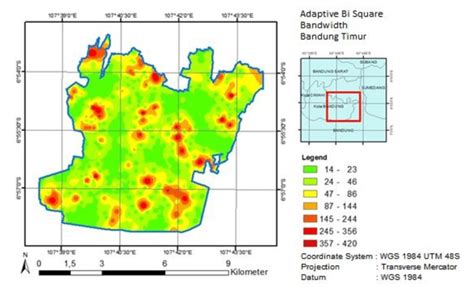adaptive bi square idw interpolation results download scientific diagram