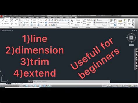 How To Use 4 Use Full Commands In Auto Cad Beginners Tutorial