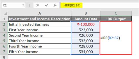40 calculating irr in excel aatheraaleesha