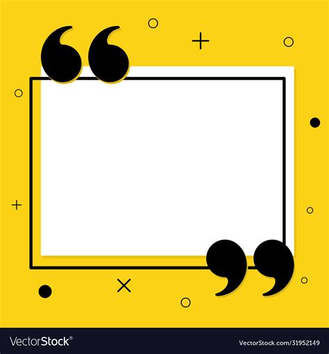 Quote Communication Bubble Frame Design Royalty Free Vector