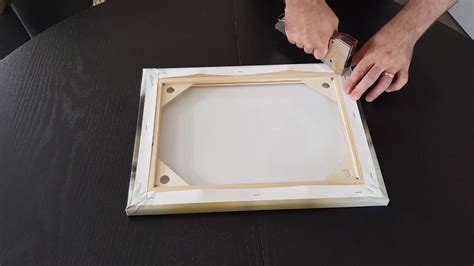 How To Stretch Canvas Over A Frame YouTube