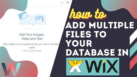 how to add multiple files to your database in wix wix training tutorial 2020 youtube