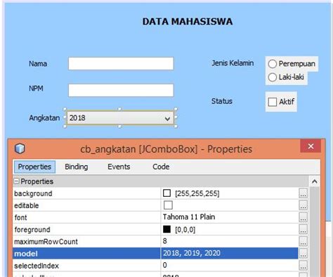 Java Netbeans Menampilkan Data Di Tabel Tanpa Database Vlog Orang IT