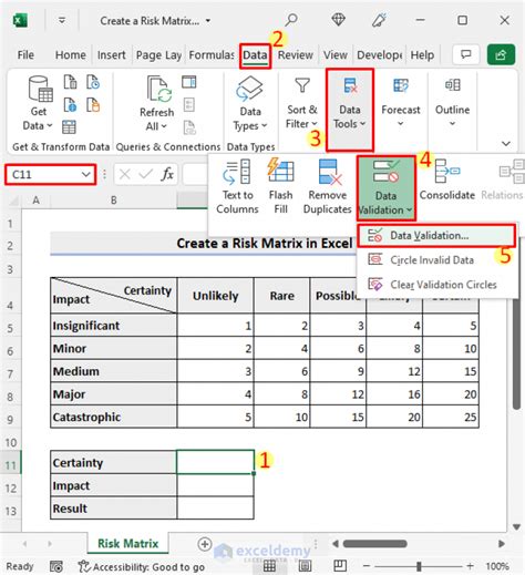 How To Create A Risk Matrix In Excel With Easy Steps ExcelDemy