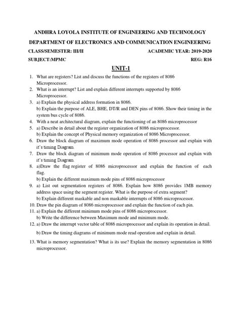 mpmc question bank units 1 3 pdf input output analog to digital converter