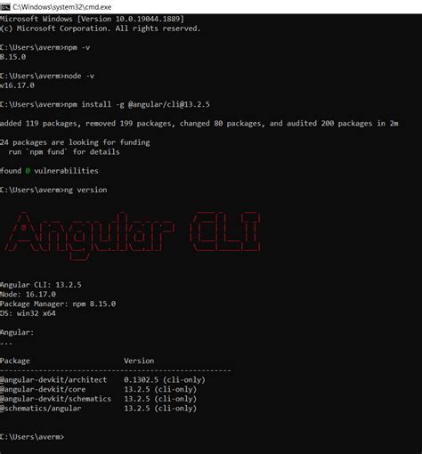 installing angular cli