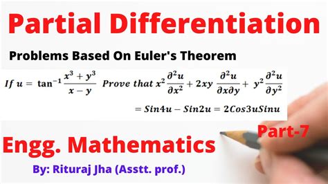 problems based on euler s theorem partial differentiation engg mathematics mdu youtube