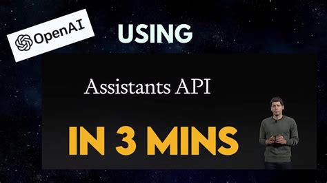 how to create your ai assistant using open ai assistants api in 3 mins openai ai