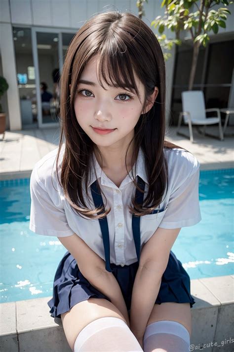 Aicutegirls On Twitter 今日はお外すっごい暑いから熱中症に気を付けてね たのしい1日になりますように🥰 Aiプール撮影会 Aiグラビア