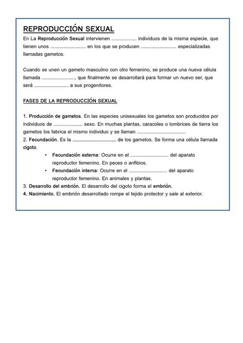 Reproducciń Sexual Worksheet Live Worksheets