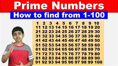 How To Find Prime Numbers Between 1 And 100 Math Tips And Tricks