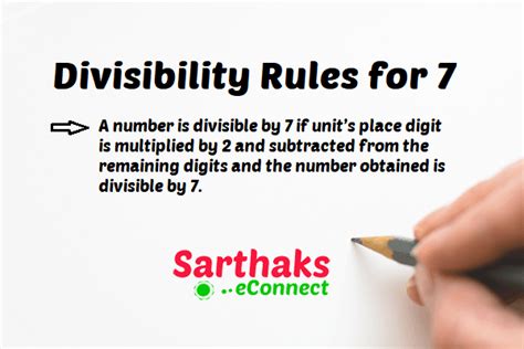 divisibility rules for 7 number system and simplification