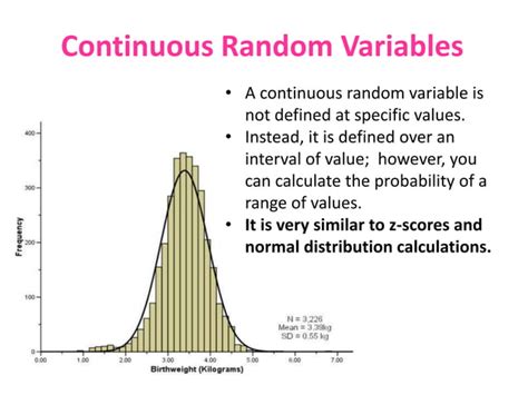 discrete and continuous random variables