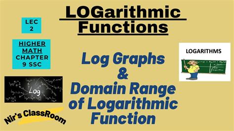 logarithmic function log graphs and domain range of logarithmic function nirs classroom youtube