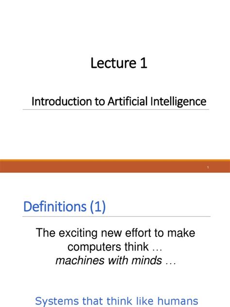 ai lecture 1 pdf artificial intelligence intelligence ai and semantics