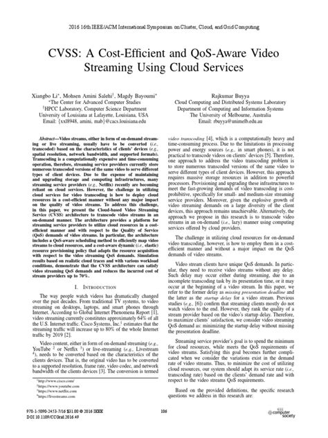 2016 li et al cvss cost efficient and qos aware video streaming using cloud services pdf