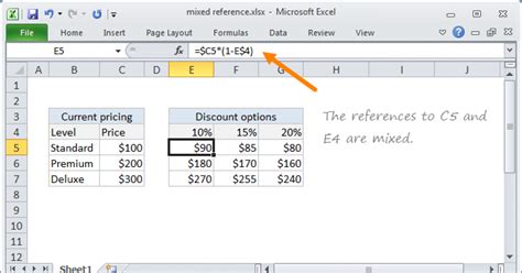 Excel Mixed Reference Exceljet