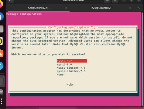 install mysql 5 7 server and client on ubuntu 22 04 lts linux