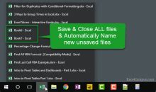 3 Tips To Save And Close All Open Excel Workbook Files VBA Macro