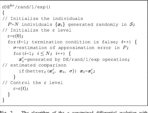[pdf] efficient constrained optimization by the ε constrained differential evolution with rough