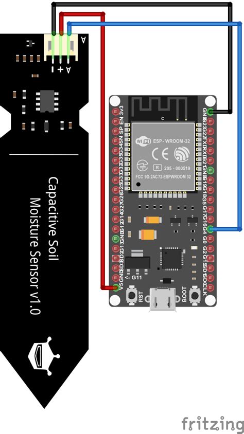 Capacitive Soil Moisture Sensor V2 0 Circuit Diagram Wiring View And