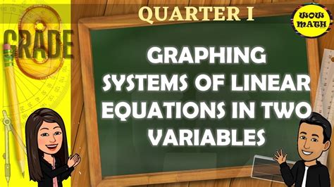graphing system of linear equations in two variables grade 8 mathematics q1 youtube
