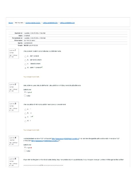 final examination ugrd it6316 xml based web applications home my courses ugrd it6316