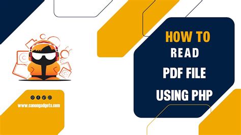 how to read a pdf file using php with source code youtube