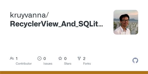 GitHub Kruyvanna RecyclerView And SQLite Example