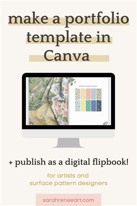 Make A Surface Design Portfolio Template In Canva Video Textile