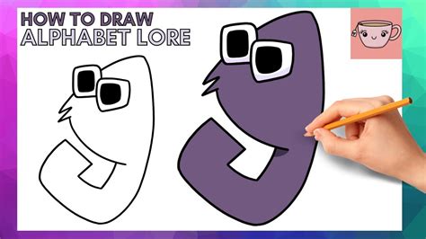 How To Draw Alphabet Lore Lowercase Letter G Cute Easy Step By Step