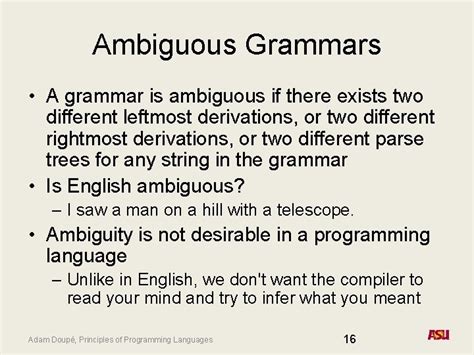 syntax analysis cse 340 principles of programming languages