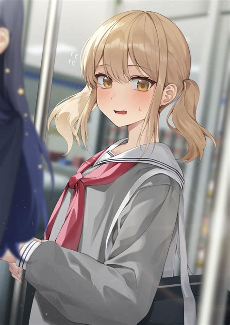 Safebooru 2girls D Absurdres Azusawa Kohane Bag Blonde Hair Blurry Blurry Background Blush