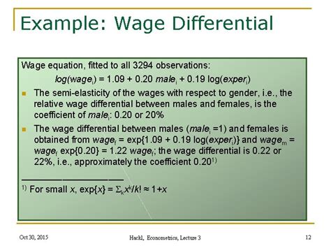 Econometrics Lecture 3 Regression Models Interpretation And Comparison