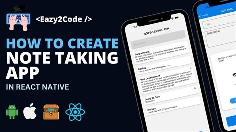 How To Build Full Stack Note Taking App With React Native Expo Async Storage Youtube