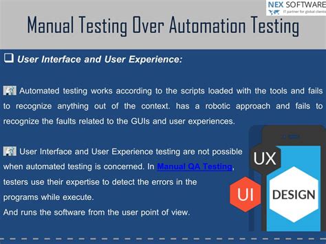 ppt what are the advantages of manual qa testing over automation testing powerpoint