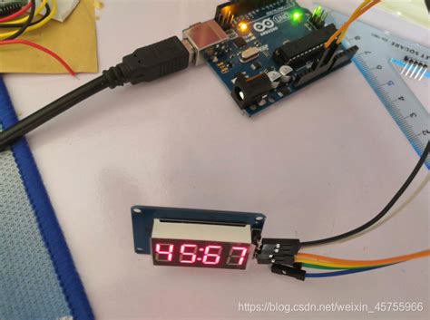 arduino笔记28：使用tm1637四位数码管显示模块 tm1637引脚功能 csdn博客