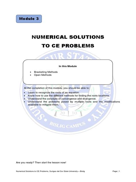 module 3 roots of an equation bracketing and open methods pdf numerical analysis